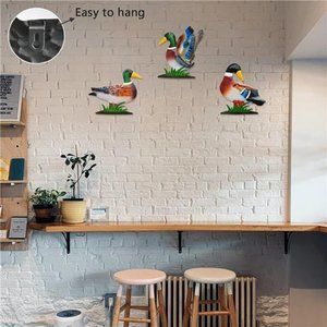 Accents | Metal Wall Art Decor Duck Wall Decor Outdoor Hanging Decor ...